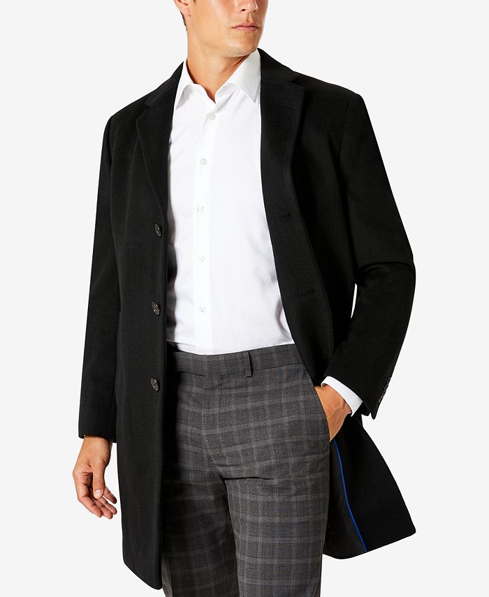 Kenneth Cole Reaction Men's Single-Breasted Classic Fit Overcoat - Macy's