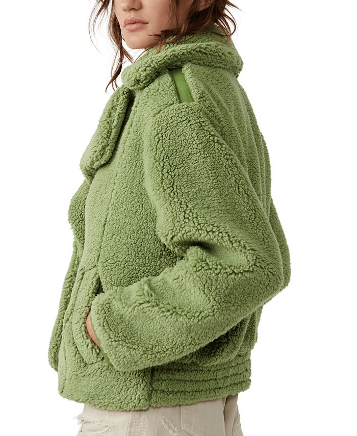 Free People Women's Joplin Cozy Faux-Fur Long-Sleeve Jacket - Macy's