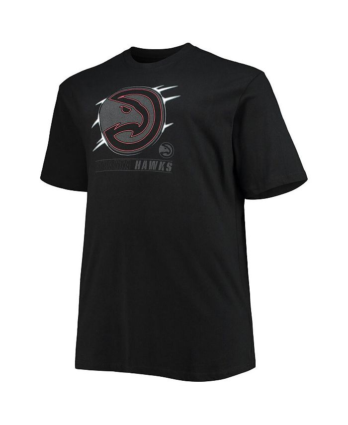 Profile Men's Black Atlanta Hawks Big and Tall Pop T-shirt - Macy's