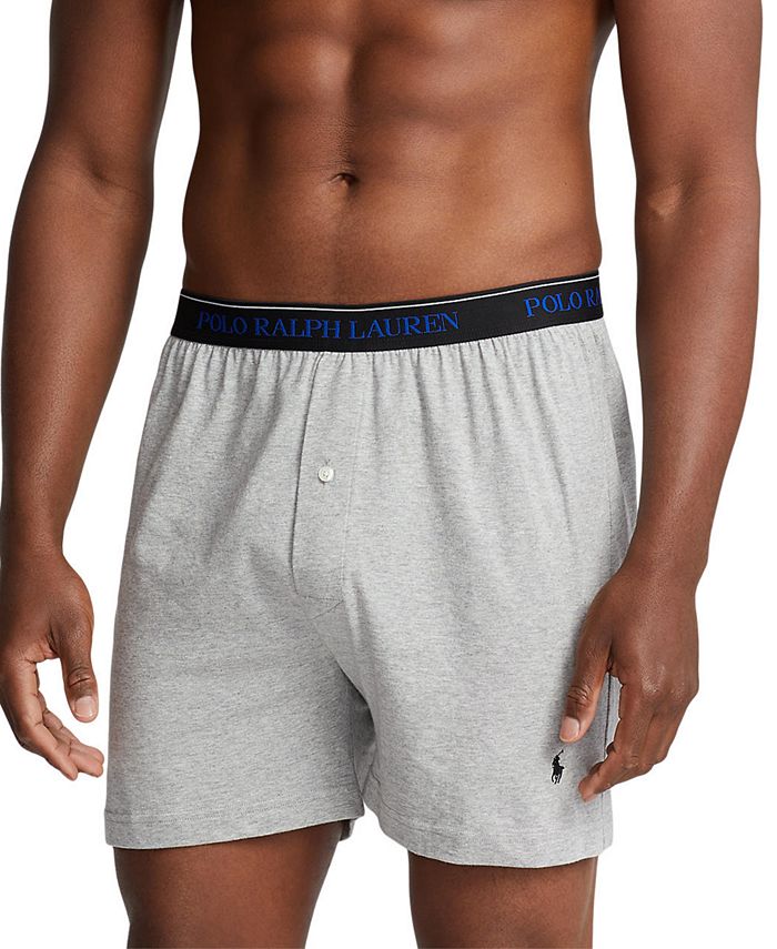 Polo Ralph Lauren Men's Classic-Fit Knit Cotton Boxers, 6-Pack - Macy's