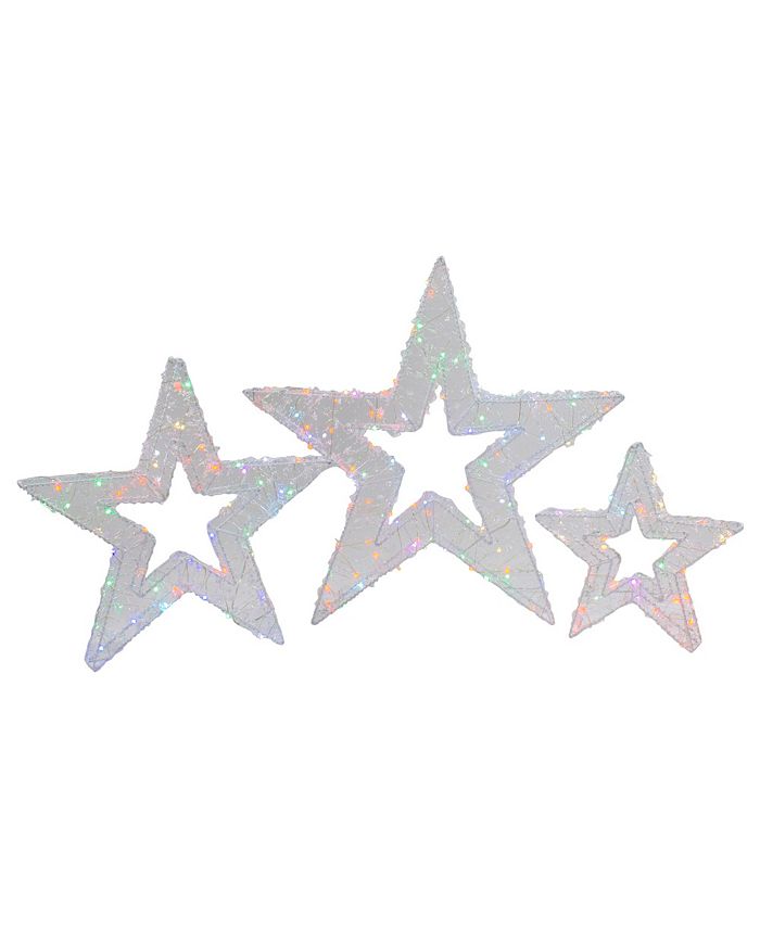 Northlight 23" Led Lighted Color Changing Stars Outdoor Christmas ...