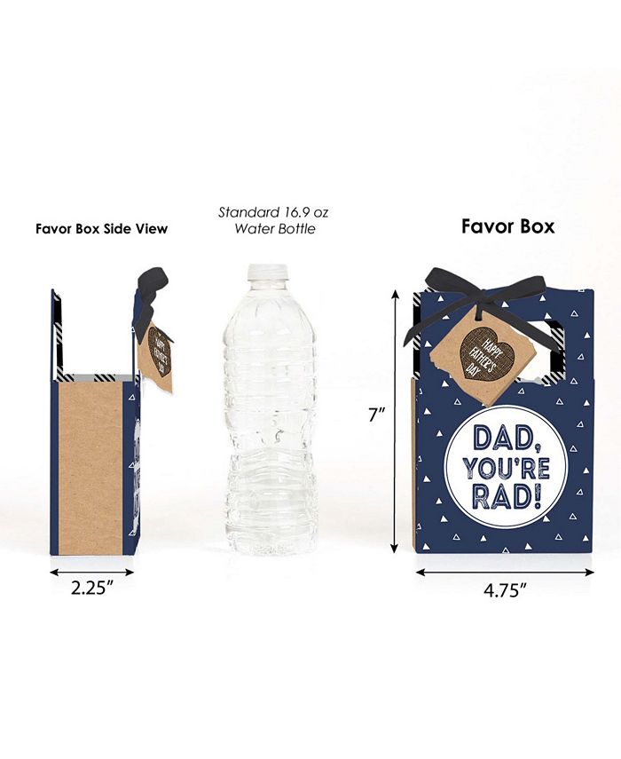 Big Dot of Happiness My Dad is Rad - Father's Day Party Favor Boxes ...