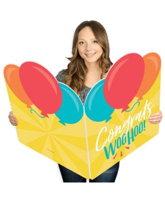 Big Dot of Happiness Congrats - Congratulations Giant Greeting Card ...