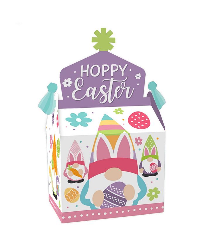 Big Dot of Happiness Easter Gnomes - Treat Box Party Favors - Spring Bunny Goodie Gable Boxes ...