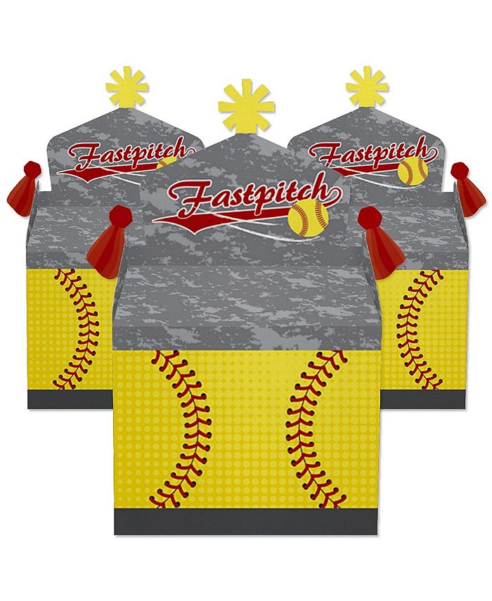 Big Dot of Happiness Grand Slam - Fastpitch Softball - Treat Box Party ...