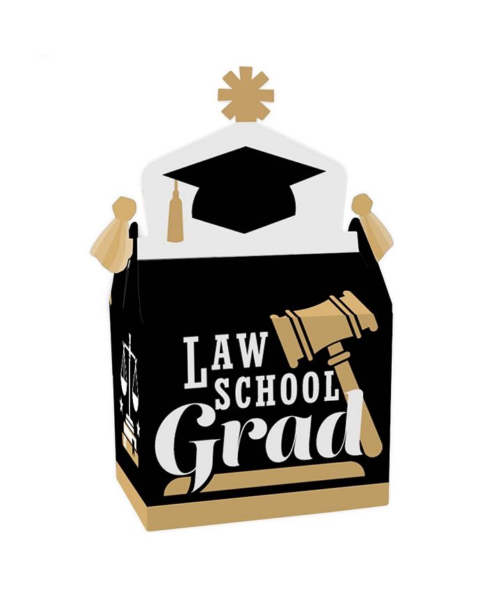 Big Dot of Happiness Law School Grad - Treat Box Party Favors - Future ...