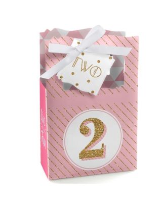 Big Dot of Happiness Two Much Fun - Girl - 2nd Birthday Party Favor ...