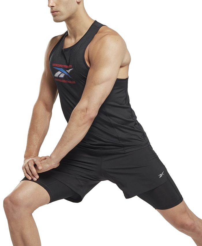 Reebok Men's Running Speedwick 2-In-1 Drawstring Shorts - Macy's