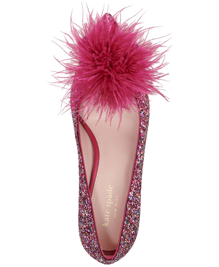 kate spade new york Women's Marabou Dress Heels - Macy's