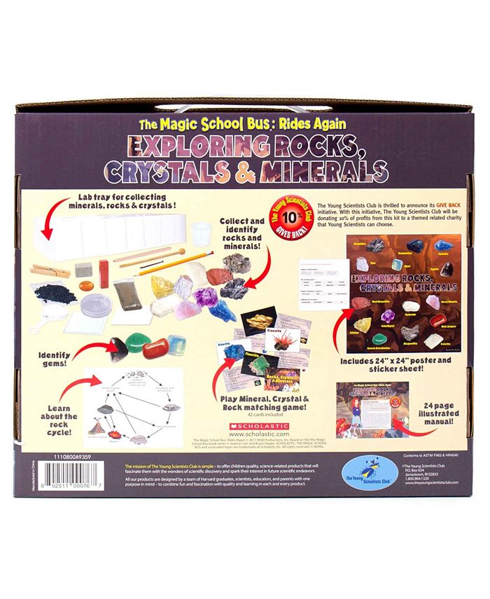 The Magic School Bus Exploring Rocks, Crystals Minerals Playset - Macy's