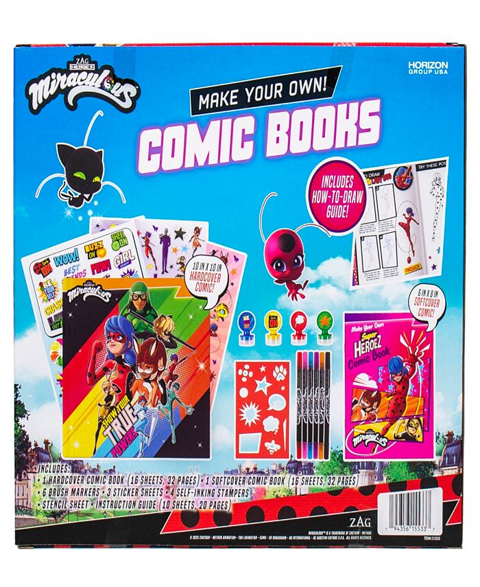Miraculous Make Your Own Comic Books Playset - Macy's