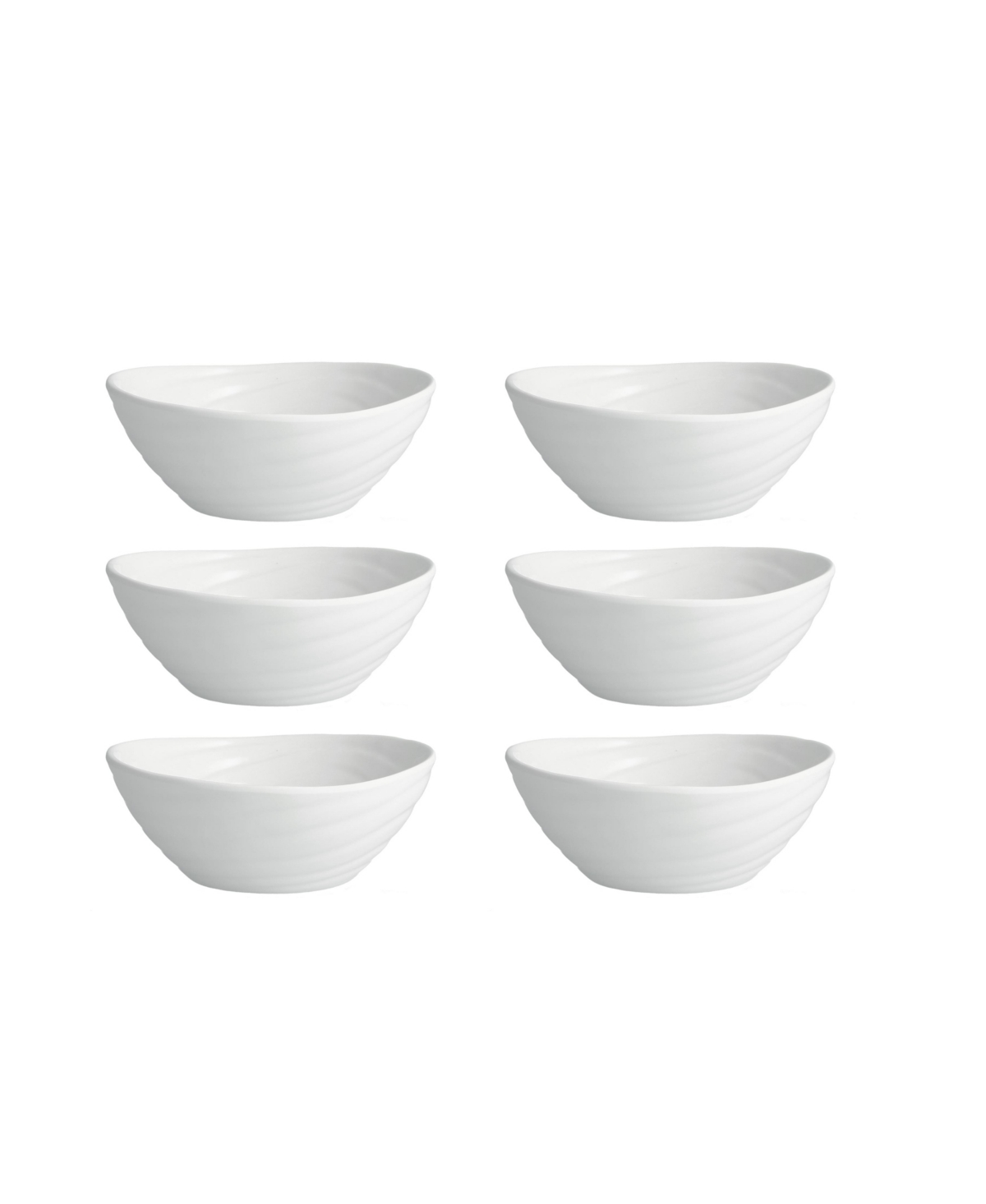 Click here for Fortessa Melamine Playa Blanca Bowls  Set of 6 - W... prices