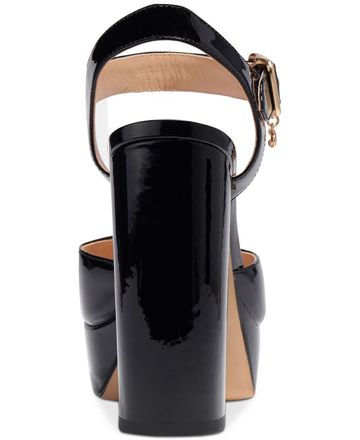 COACH Women's Isabella Ankle-Strap Platform Block-Heel Pumps - Macy's