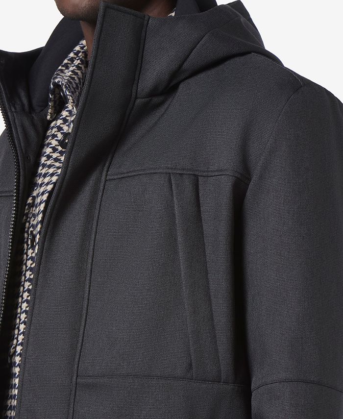 Marc New York Men's Tompkins Micro-Houndstooth Fleece-Lined Soft Shell ...