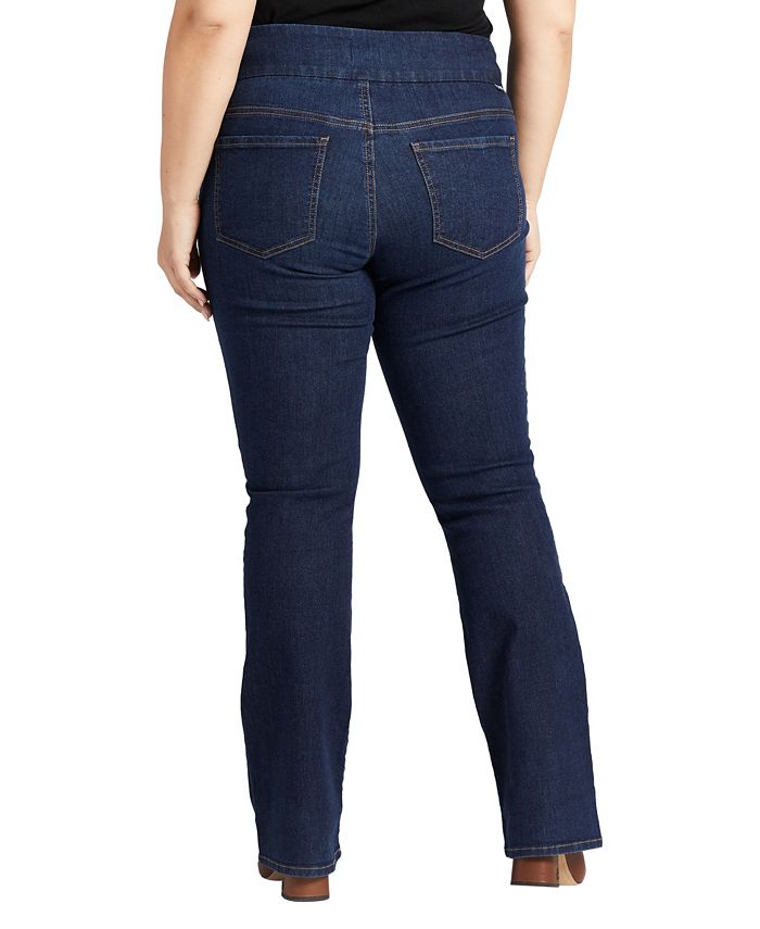 JAG Plus Size Paley Mid Rise Bootcut Pull-On Jeans - Macy's