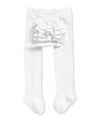 MeMoi Baby Girls Rhumba Cotton Blend Tights With Ruffles - Macy's