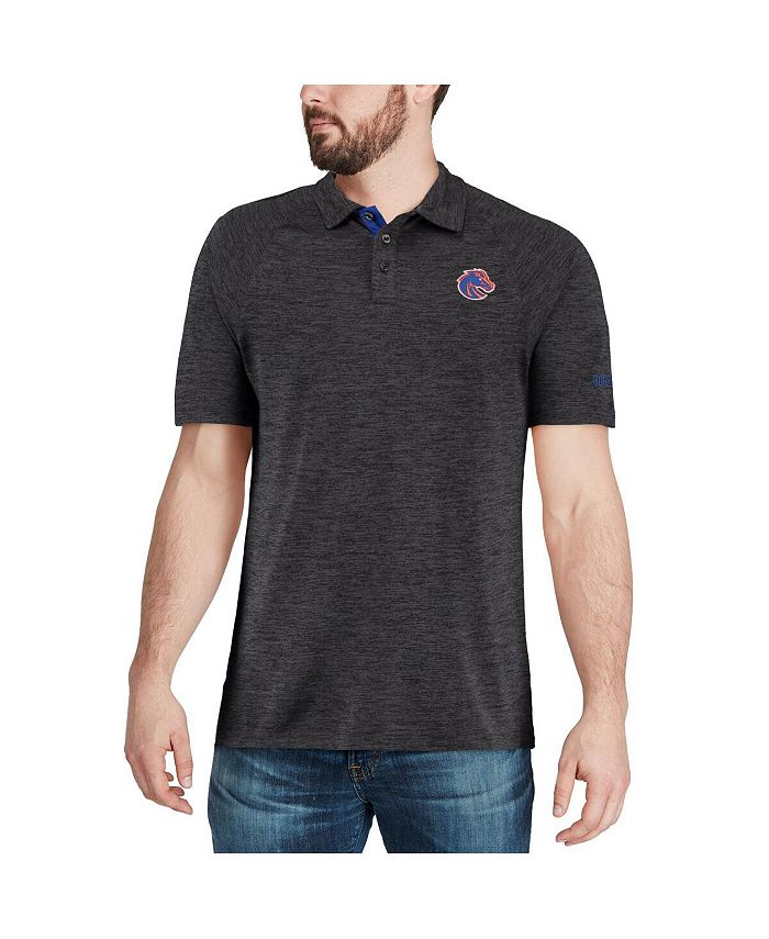Colosseum Men's Heathered Black Boise State Broncos Down Swing Polo ...