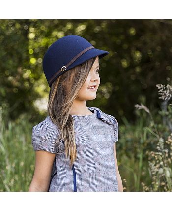 Hope & Henry Hope Henry Girls' Molded Wool Riding Cap, Kids - Macy's