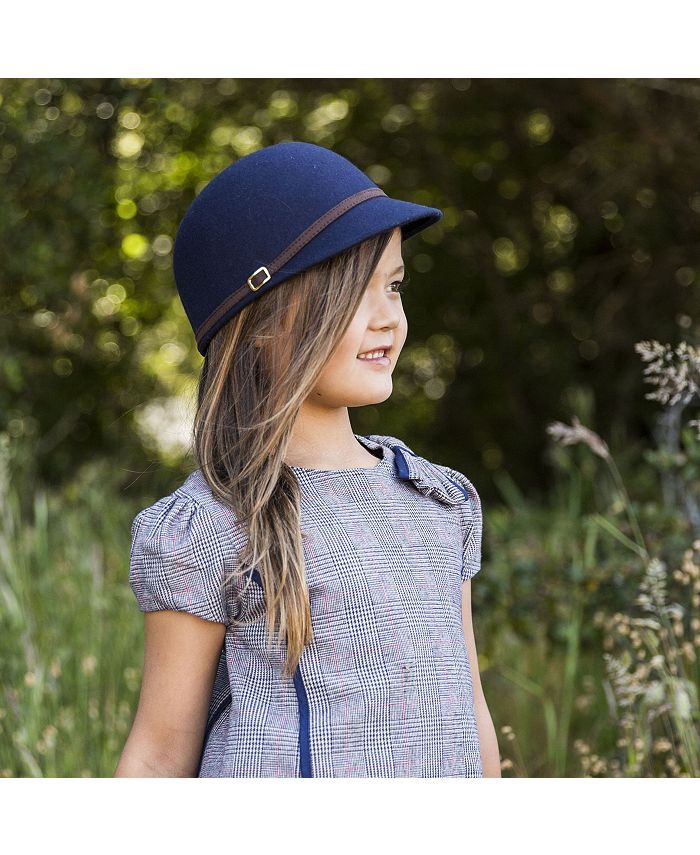 Hope & Henry Hope Henry Girls' Molded Wool Riding Cap, Kids - Macy's