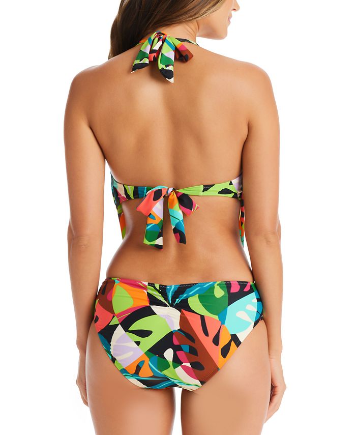 Bar Iii Womens Tropical Dreams Cowlneck One Piece Swimsuit Created