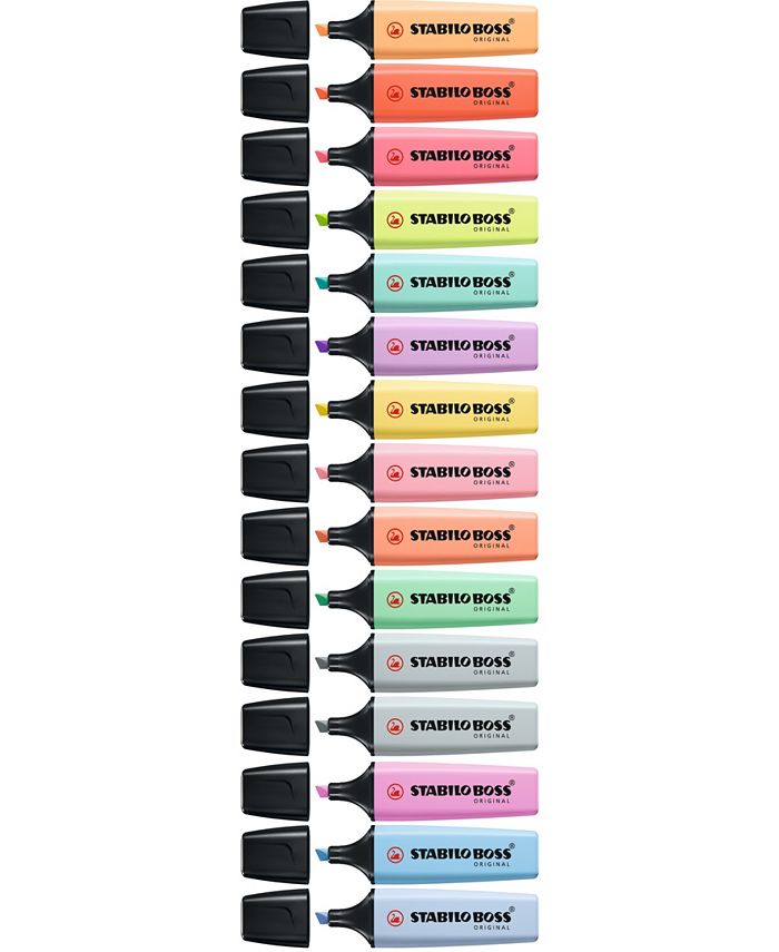Stabilo Boss Original Highlighters Color Pastel Desk 15 Piece Set - Macy's