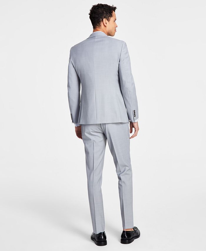 Bar III Men's Wool Slim-Fit Sharkskin Suit Separates, Created for Macy ...