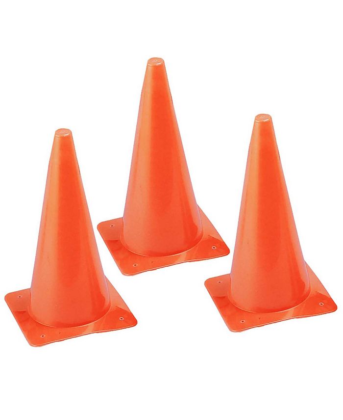 Champion Sports High Visibility Plastic Safety Cone, Set of 3 - Macy's