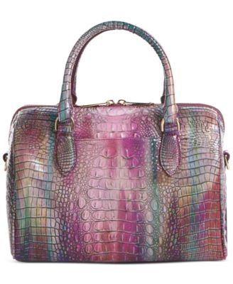 Brahmin Stacy Mini Melbourne Embossed Leather Satchel - Macy's