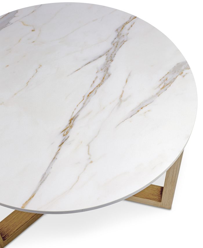 Agio Reid Outdoor Nesting Porcelain Top Coffee Tables (30" + 23 ...