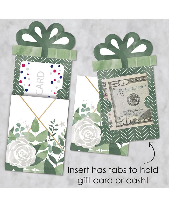 Big Dot of Happiness Boho Botanical - Party Money & Gift Card Sleeves ...