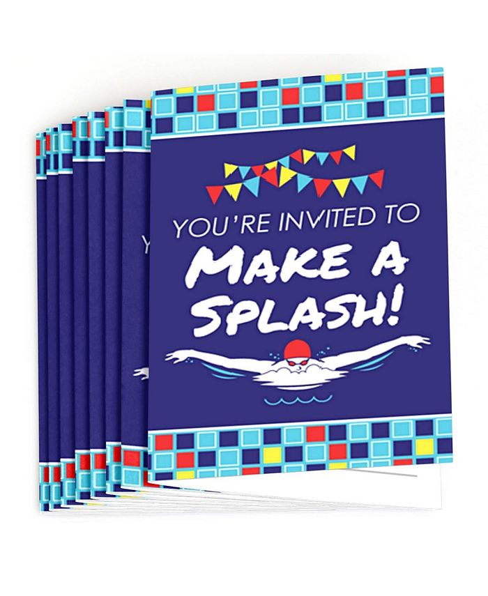 Big Dot of Happiness Making Waves - Swim Team - Fill In Swimming Party ...