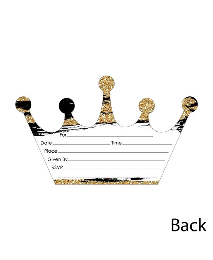 Big Dot of Happiness Hoco Dance - Shaped Homecoming Fill-in Invitations ...