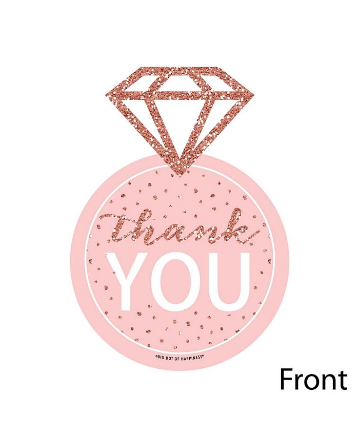 Big Dot of Happiness Bride Squad - Rose Gold Bachelorette Party Shaped ...