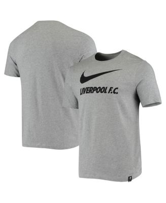 Men's Nike Heathered Gray Liverpool Team Training Ground T-Shirt - Macy's
