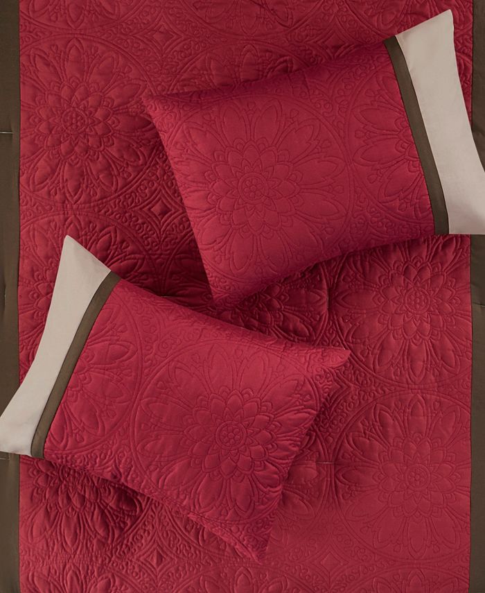 510 Design Arcadia Quilted & Pieced 8-Pc. Comforter Set, Queen - Macy's