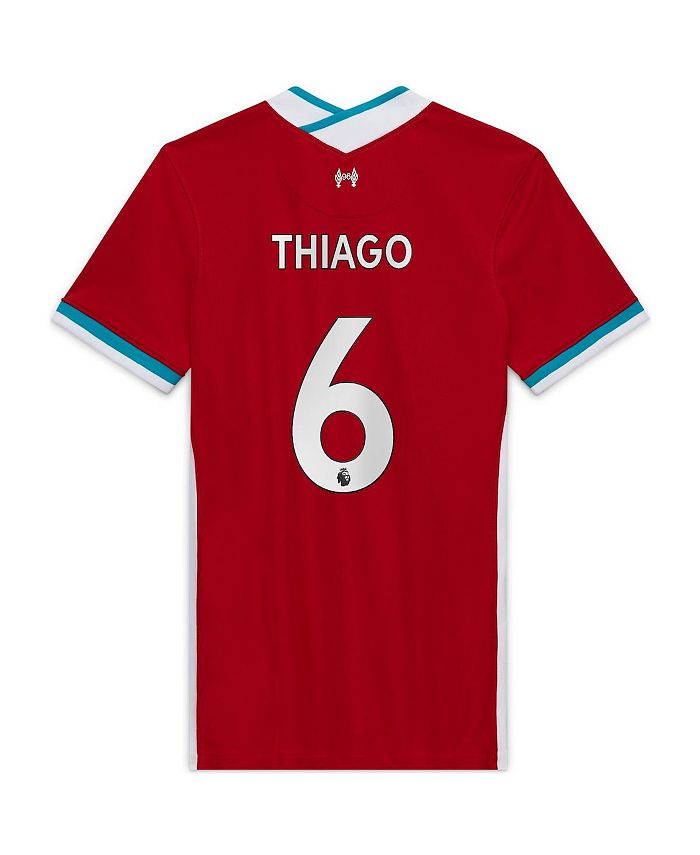 Nike Women's Thiago Alcantara Red Liverpool 2020/21 Home Replica Player ...