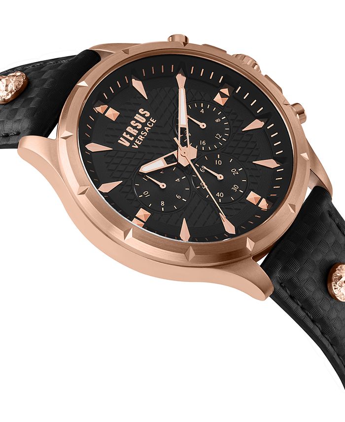 Versus Versace Versus by Versace Men's Chrono Lion Modern Round Black ...