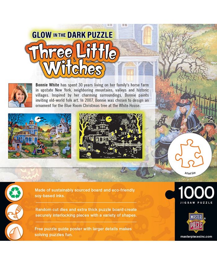 MasterPieces Puzzles Halloween - Three Little Witches 1000 Piece Puzzle ...