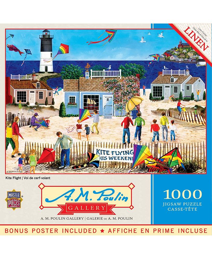 Masterpieces A.M. Poulin Gallery Kite Flight 1000 Piece Jigsaw Puzzle ...