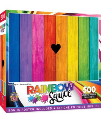 Masterpieces Rainbow Sauce - Welcoming All 500 Piece Adult Jigsaw ...