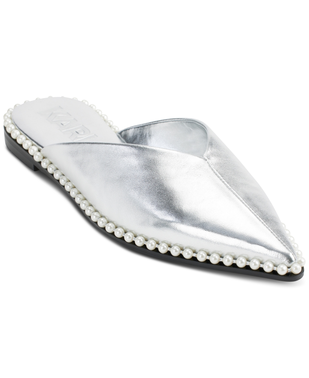 Click here for Karl Lagerfeld Paris Womens Vyra Slip-On Mule Flat... prices