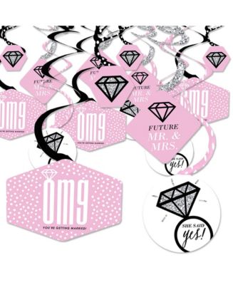 Omg, You're Getting Married - Engagement Hanging Party Decoration ...
