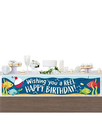 Big Dot of Happiness Let's Go Fishing - Happy Birthday Fish Themed ...