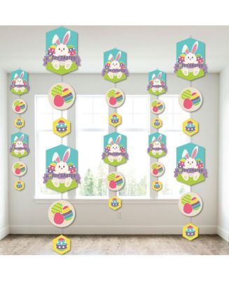 Hippity Hoppity - Easter Bunny Party - Hanging Vertical Decorations ...