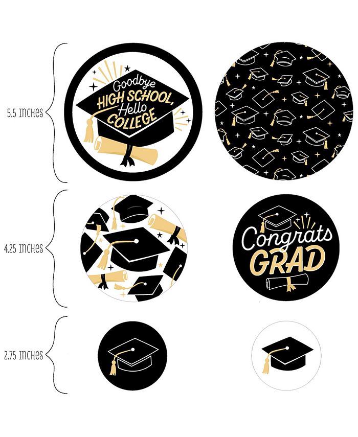 Big Dot of Happiness Goodbye High School, Hello College - Graduation ...