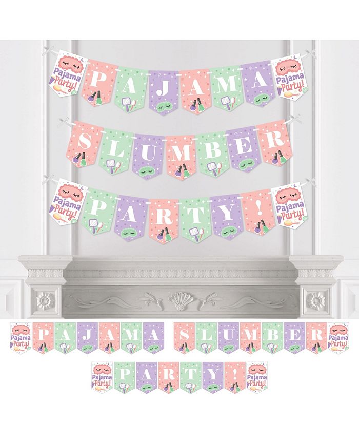 Big Dot of Happiness Pajama Slumber Party - Girls Sleepover Birthday ...