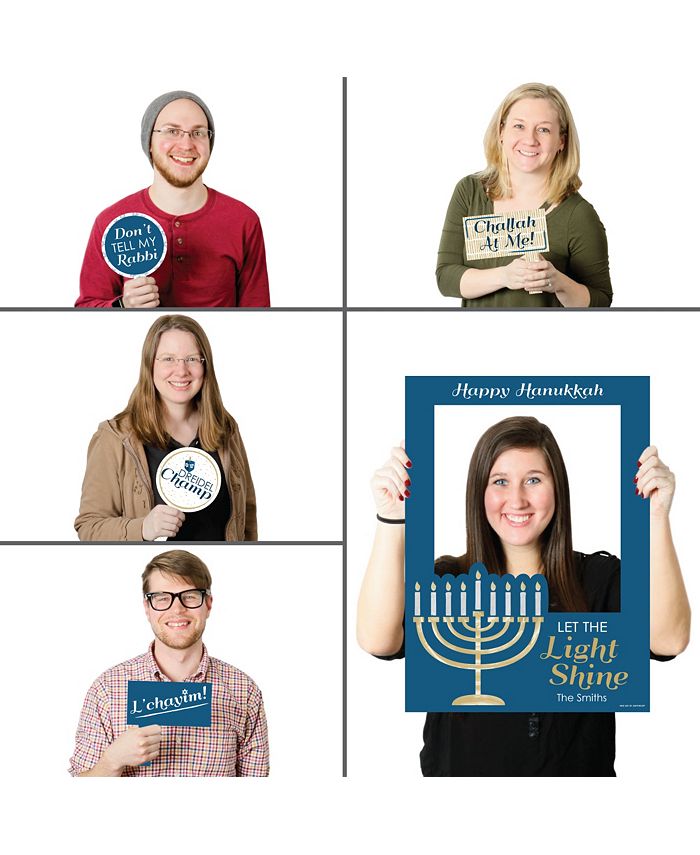 Big Dot of Happiness Happy Hanukkah - Chanukah Party Selfie Photo Booth ...
