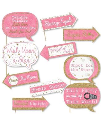 Funny Pink Twinkle Twinkle Little Star - Party Photo Booth Props Kit ...