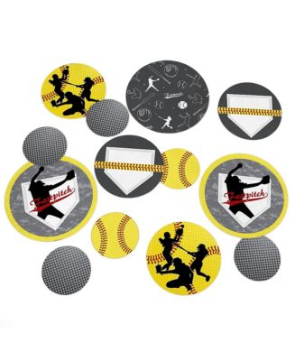 Grand Slam - Fastpitch Softball - Party Decor - Large Confetti 27 Ct ...