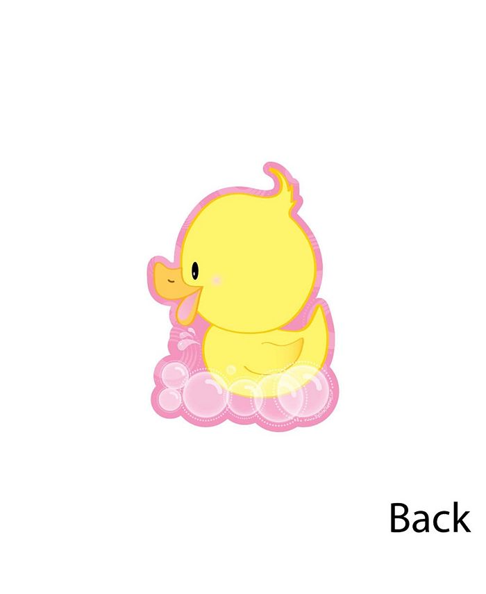 Big Dot of Happiness Pink Ducky Duck - Decorations DIY Baby Shower or ...